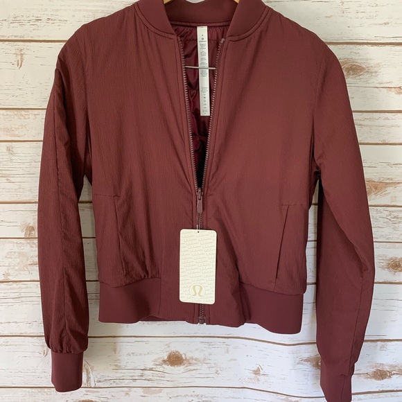 lululemon athletica | Jackets & Coats | Nwt Lululemon Non Stop Bomber ...